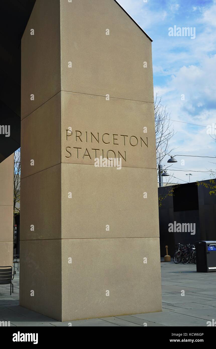 The Princeton train station on the campus of Princeton University, home ...