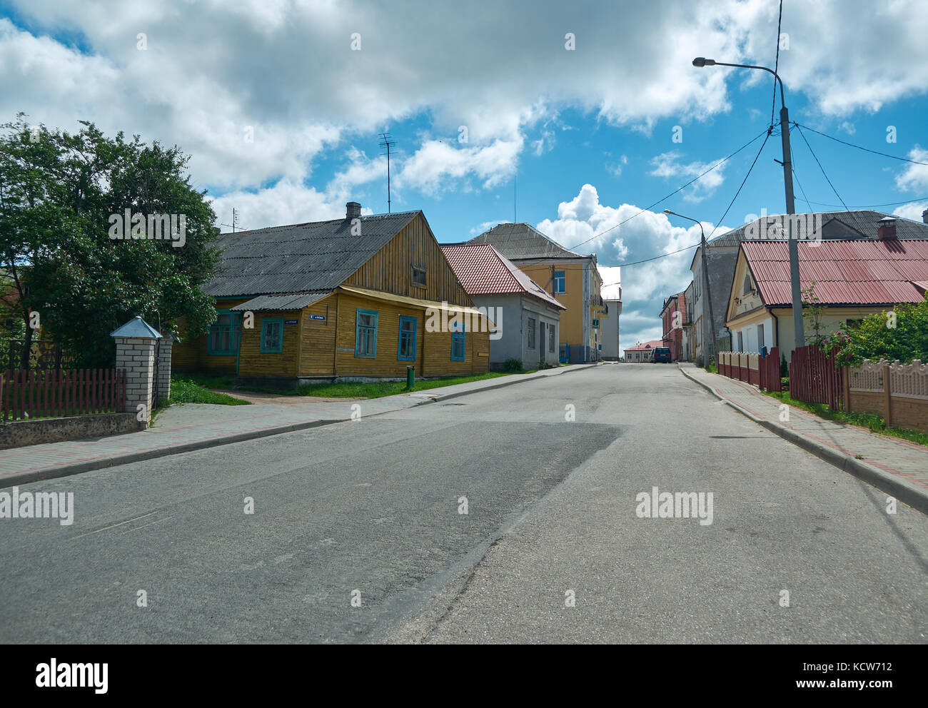View of the old architecture in Novogrudok, Belarus, 6 July 2017 Stock ...