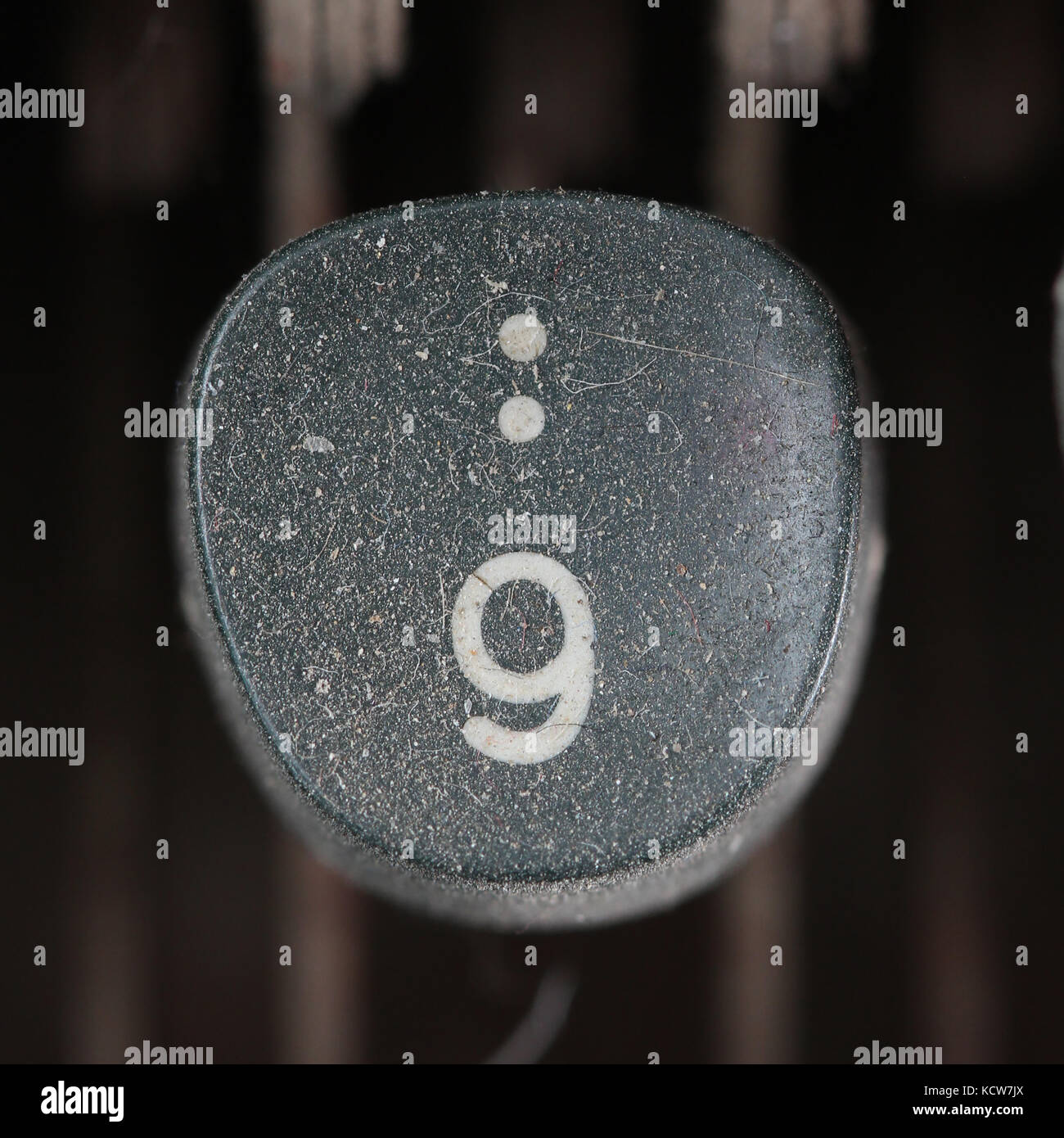 picture of a closeup of old disrty and dusty typewriter buttons Stock ...