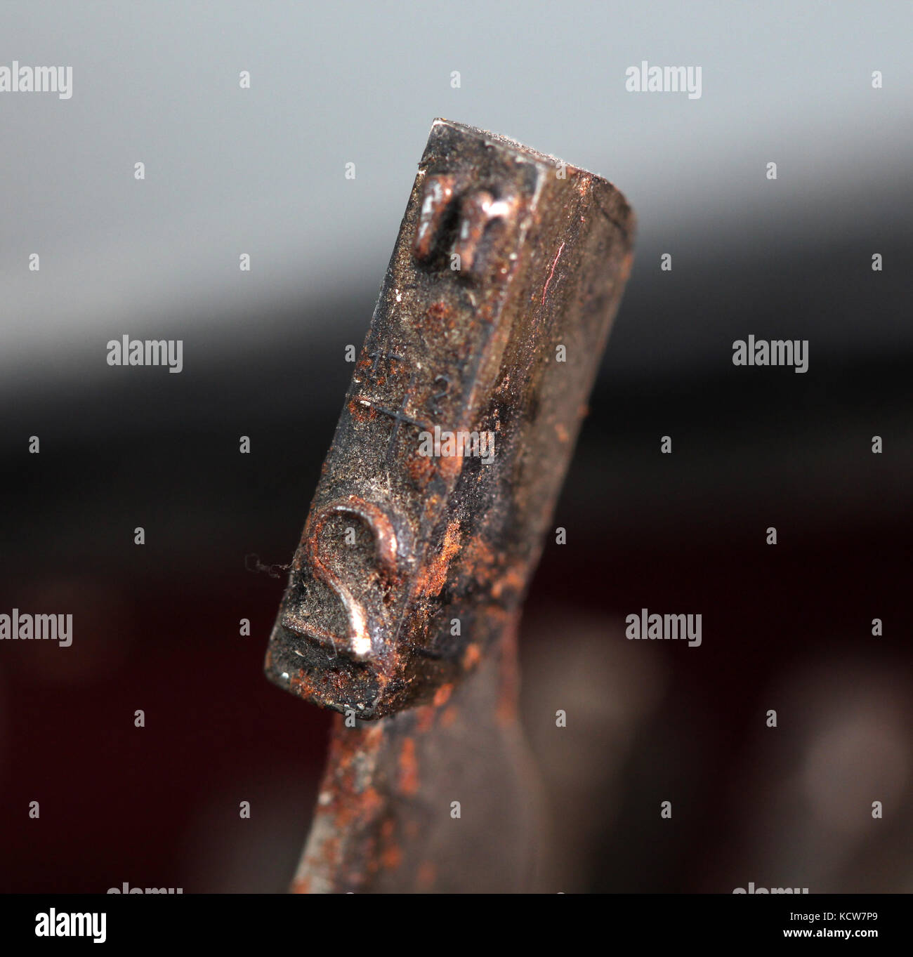 picture of a closeup of old disrty and dusty typewriter buttons Stock ...