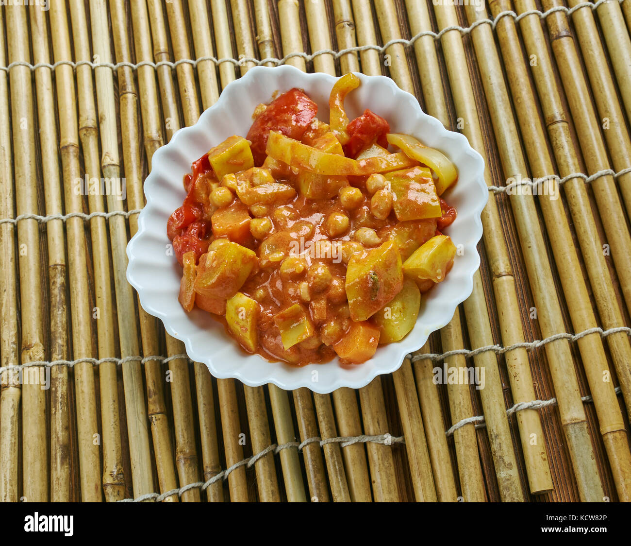 Lahori Chana Chat - chickpeas appetizer Stock Photo - Alamy