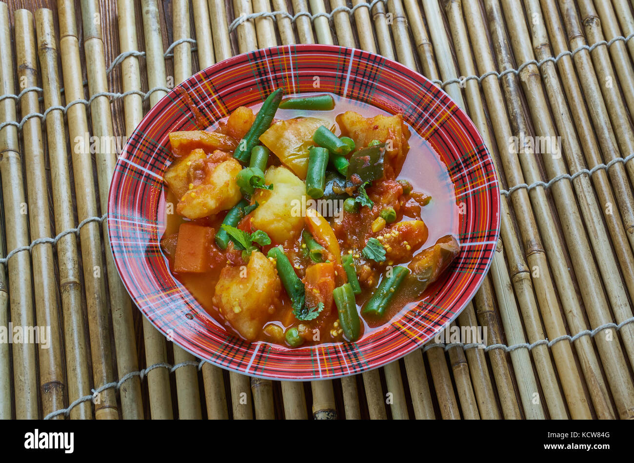Vegetable Kolhapuri - traditional vegetable dish prepared in ...