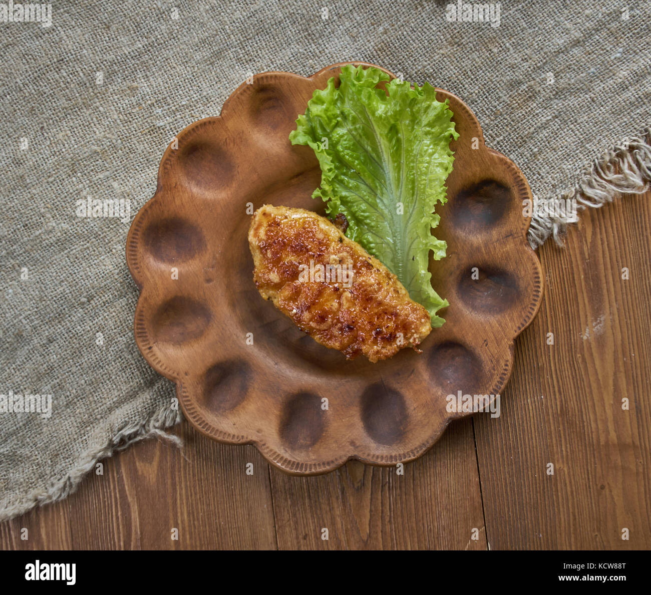 Cotelettes de poulet Pojarski - Chopped chicken cutlets Stock Photo - Alamy