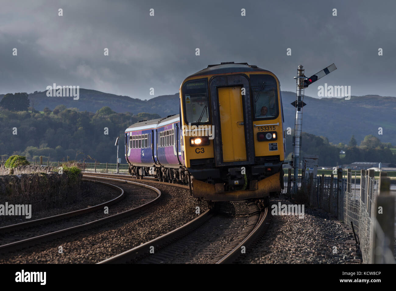 British rail class 153 super sprinter train hi-res stock photography ...
