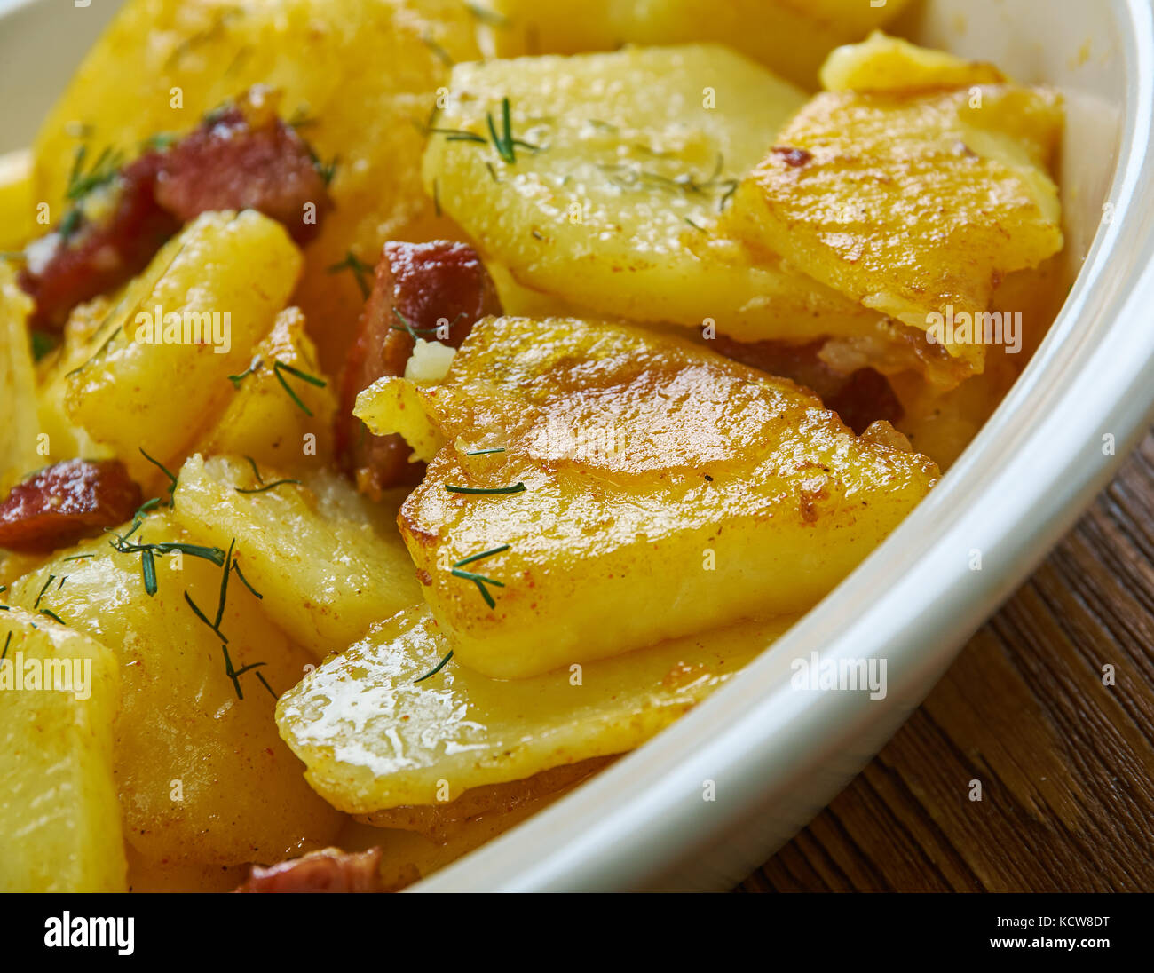 Bratkartoffeln - German Style Fried Potatoes Stock Photo - Alamy