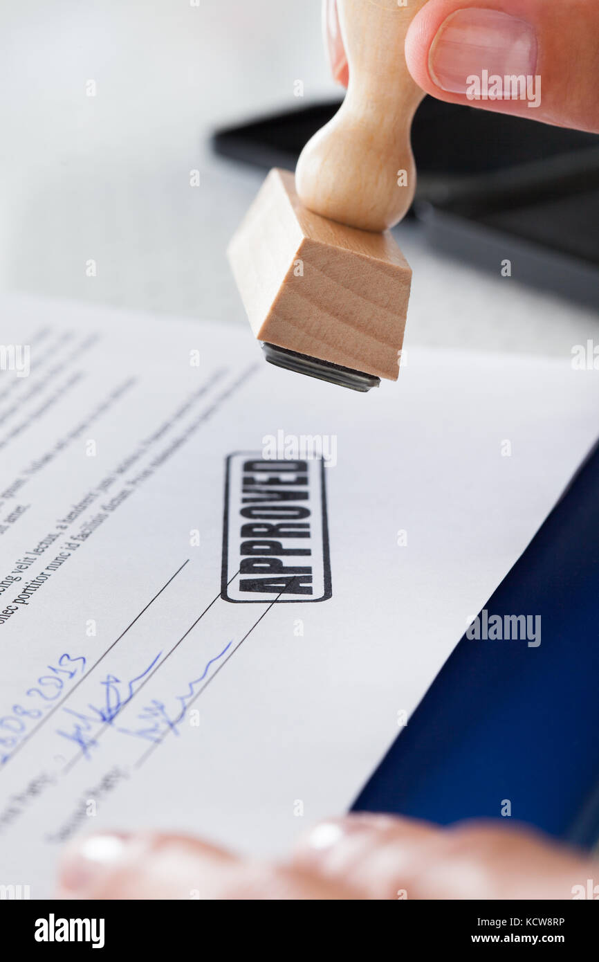 Signature rubber stamp hi-res stock photography and images - Alamy