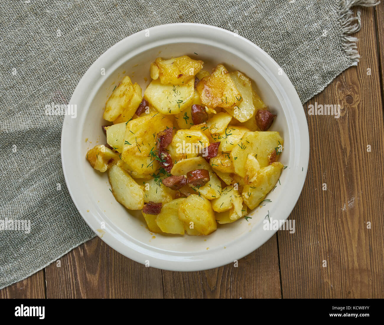 Bratkartoffeln - German Style Fried Potatoes Stock Photo - Alamy