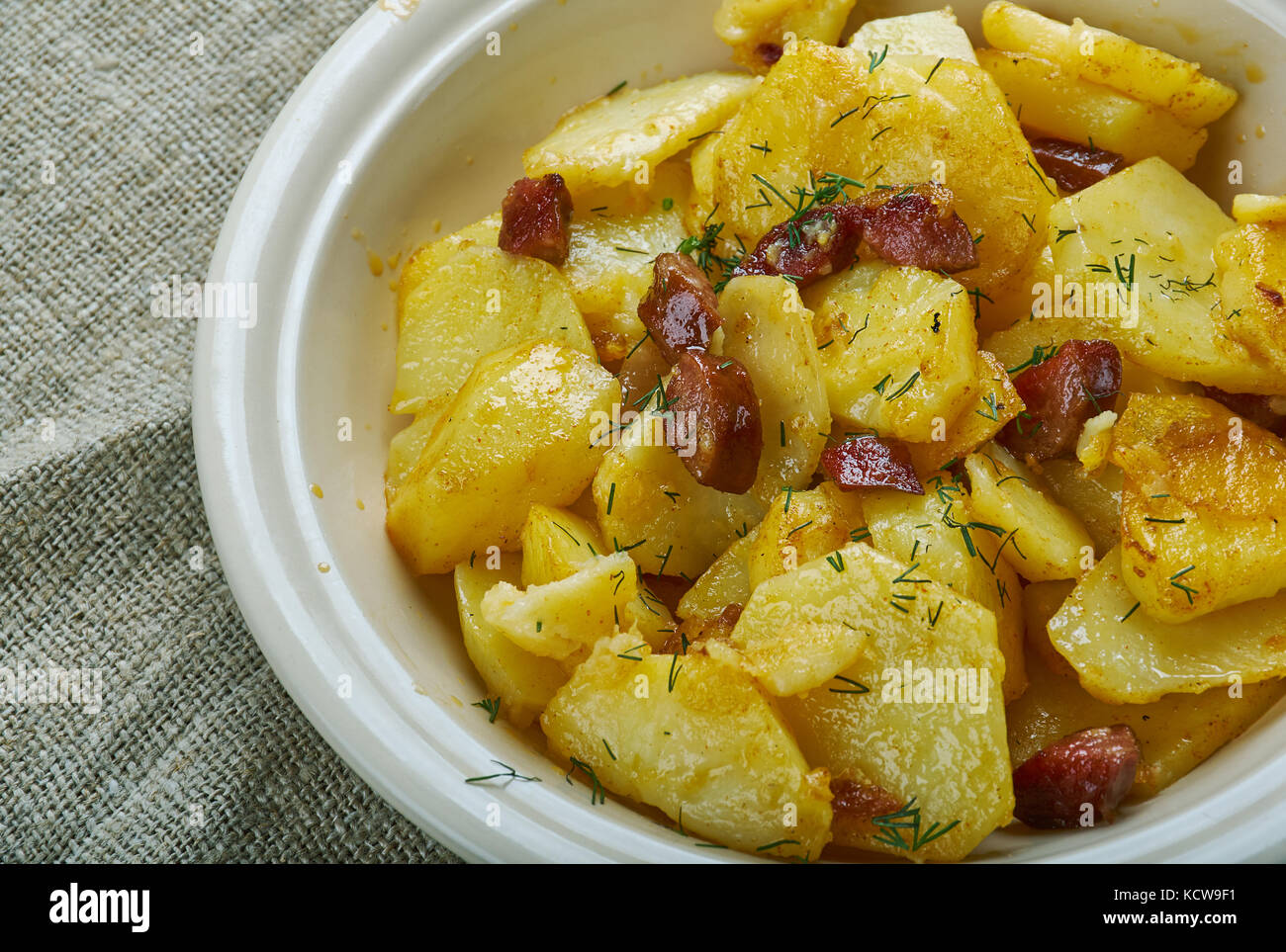 Bratkartoffeln - German Style Fried Potatoes Stock Photo - Alamy