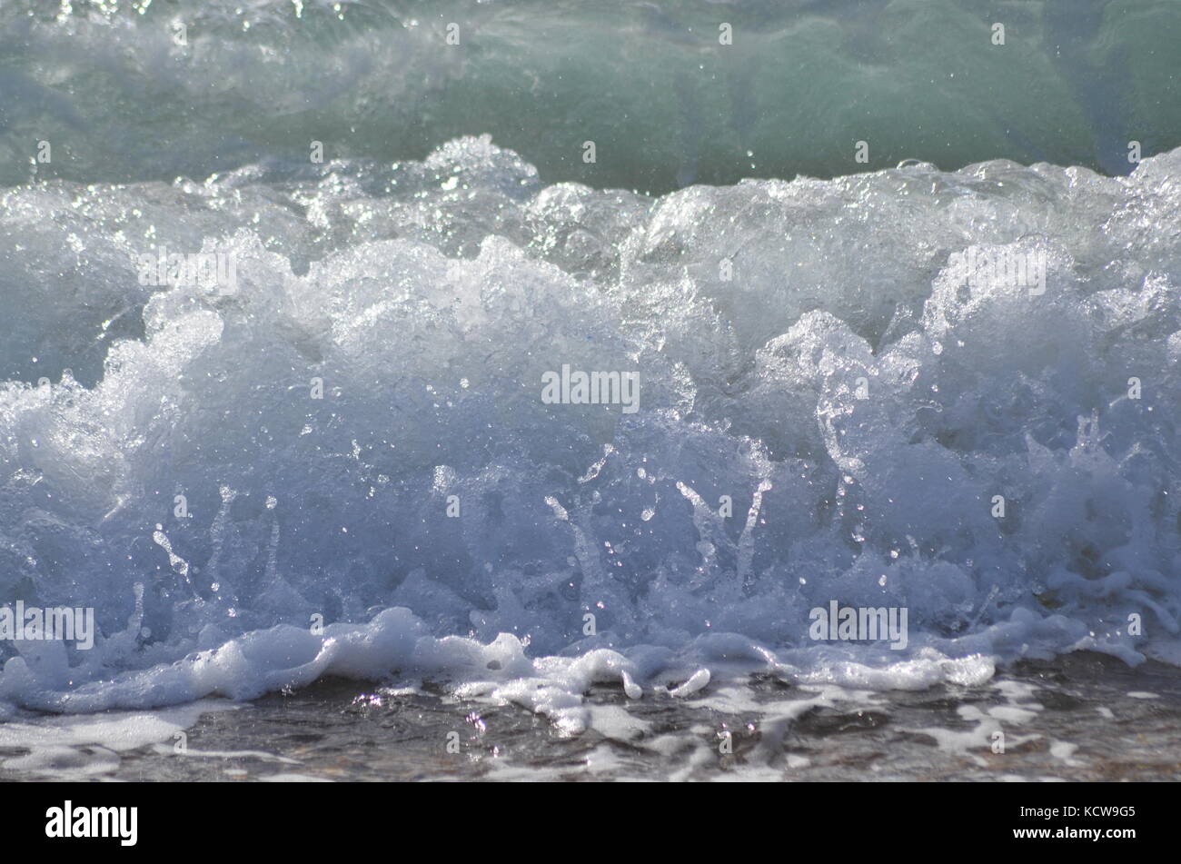 Waves at Blackpool Sands Devon UK Stock Photo - Alamy