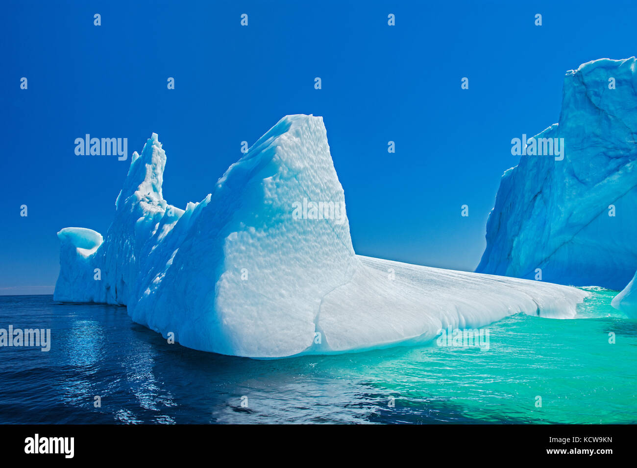 Icebergs in the Atlantic Ocean, St. Anthony, Newfoundland & Labrador ...