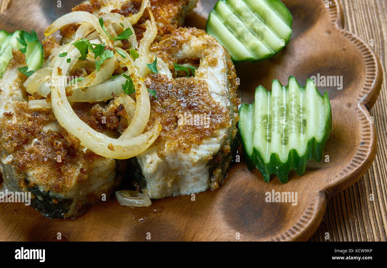 Roasted Armenian kogak - Sevan fish capoeta sevangi Stock Photo - Alamy
