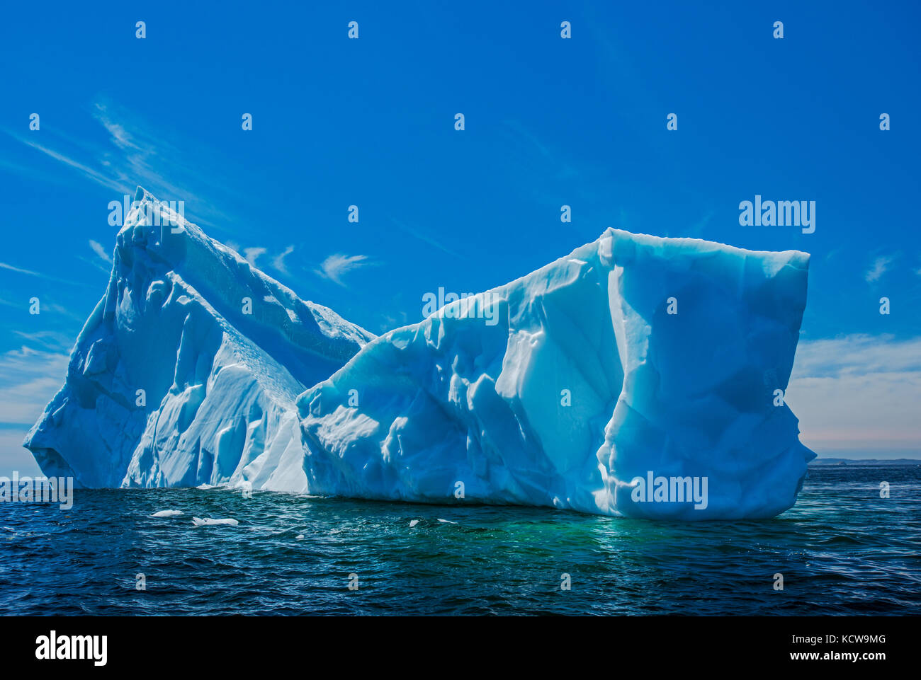 Icebergs in the Atlantic Ocean, St. Anthony, Newfoundland & Labrador ...