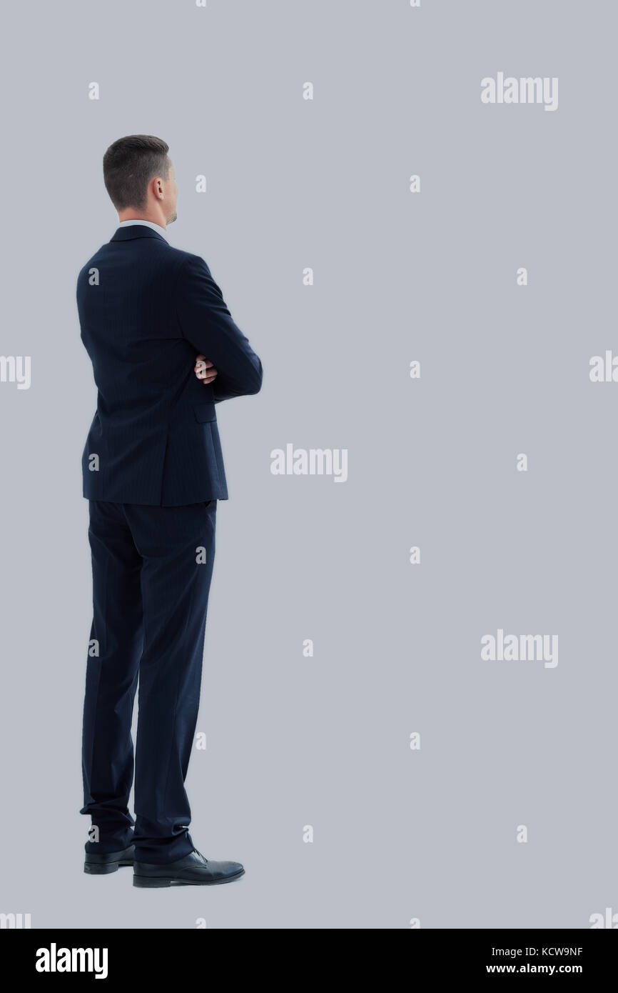 Side view of a smiling businessman Stock Photo - Alamy