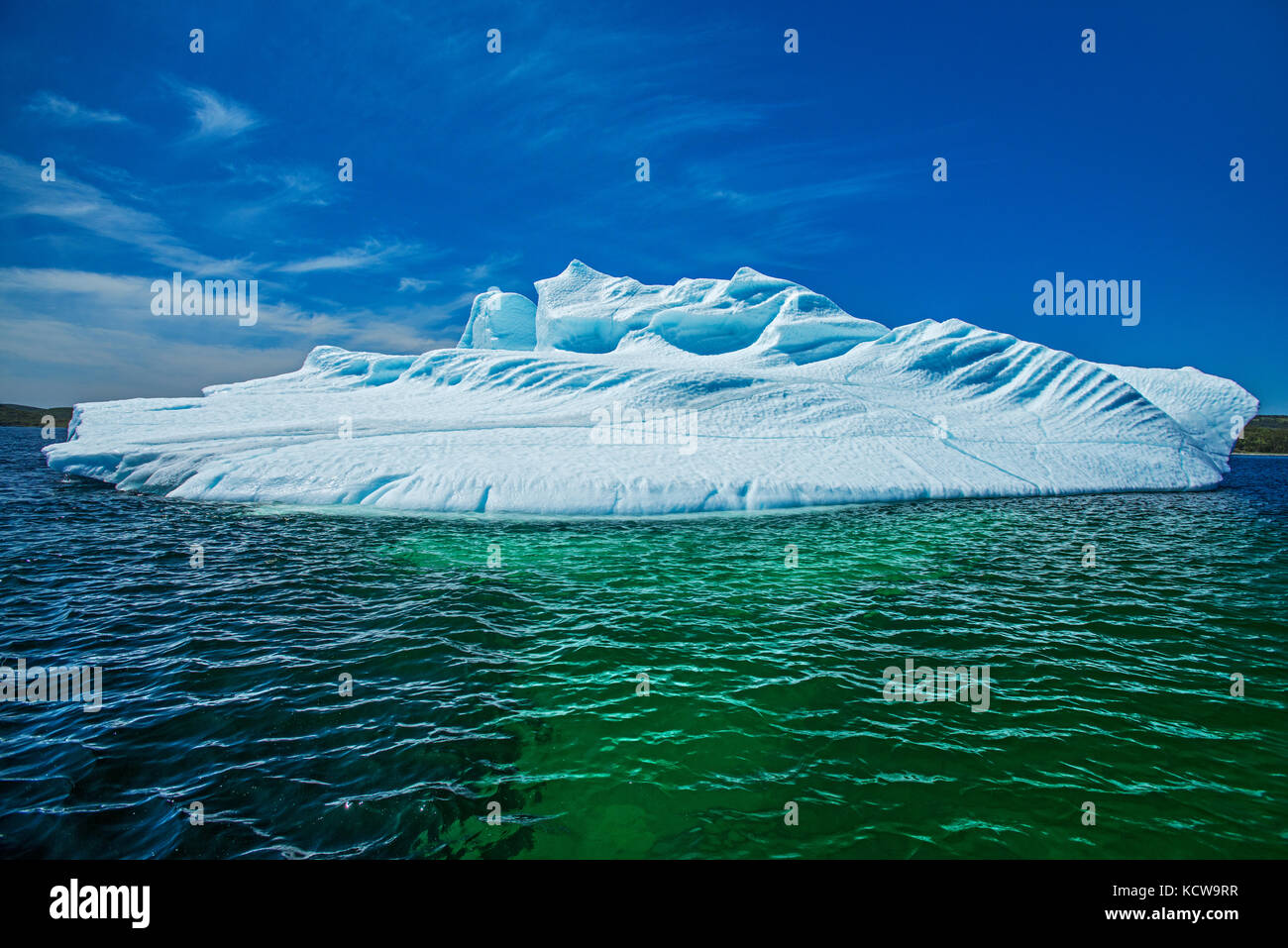 Icebergs in the Atlantic Ocean, St. Anthony, Newfoundland & Labrador ...