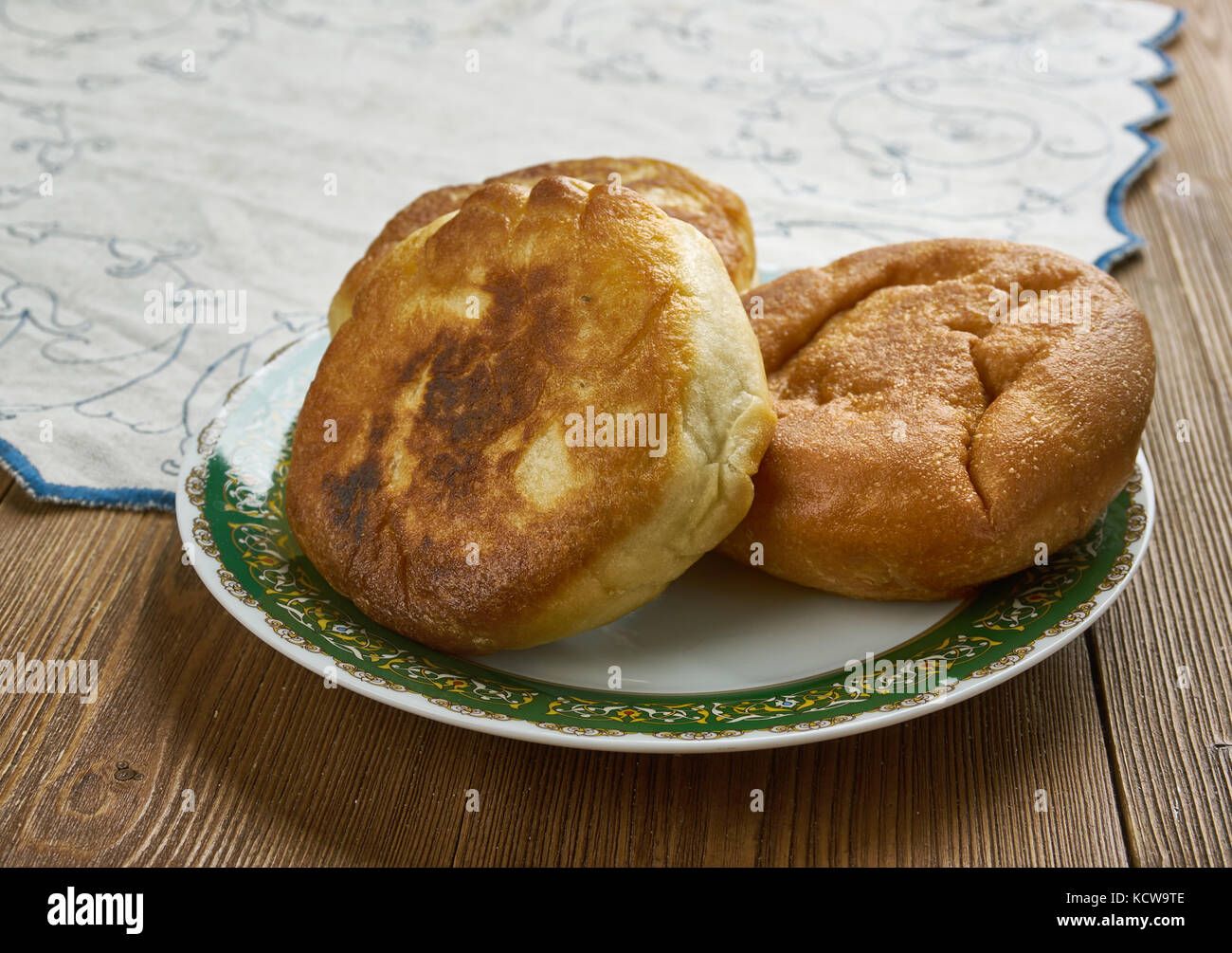 Boureek - libyan Lamb and parsley filled phyllo pastry, cose up Stock ...