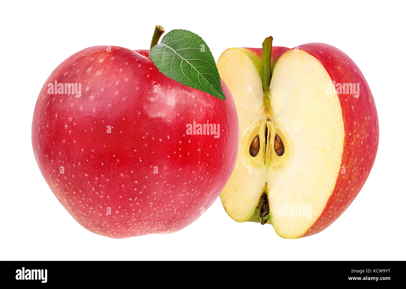 Fresh apple isolated on white background Stock Photo - Alamy