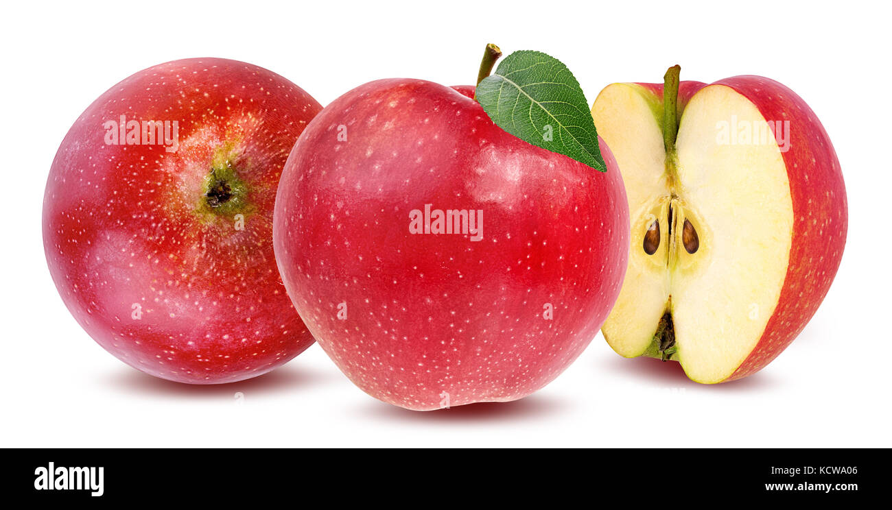 Fresh apple isolated on white background Stock Photo - Alamy