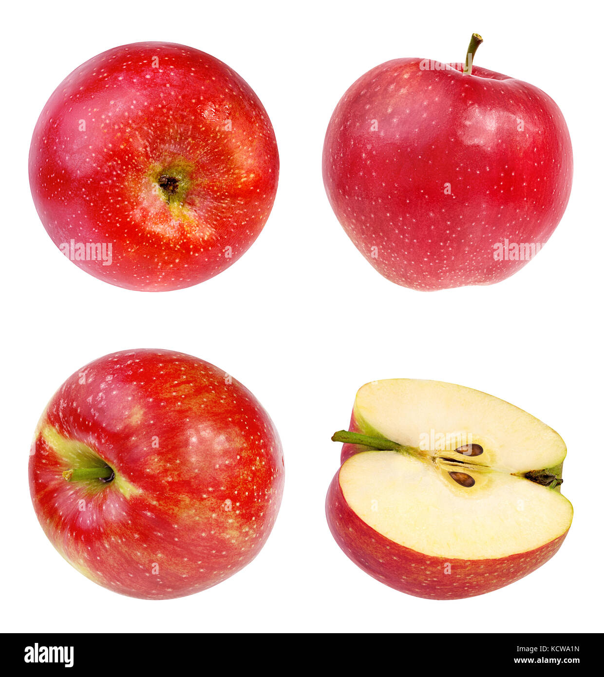 Fresh apple isolated on white background Stock Photo - Alamy