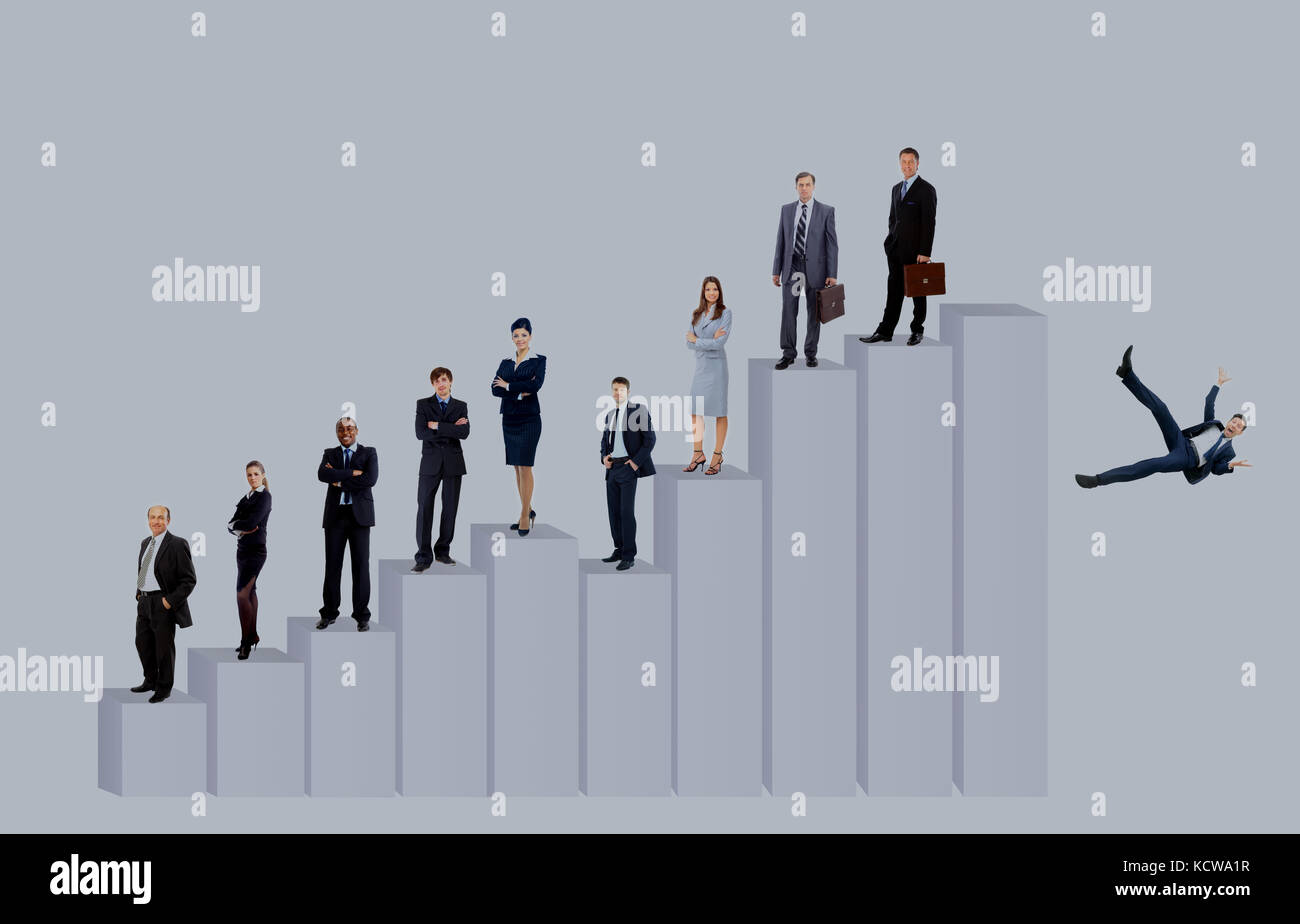 concept of a competent business team and career growth Stock Photo - Alamy