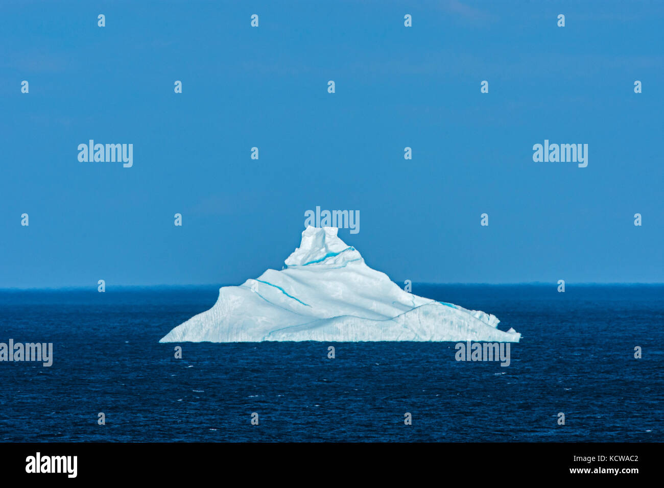 Icebergs in the Atlantic Ocean, Fleur de Lys, Newfoundland & Labrador ...