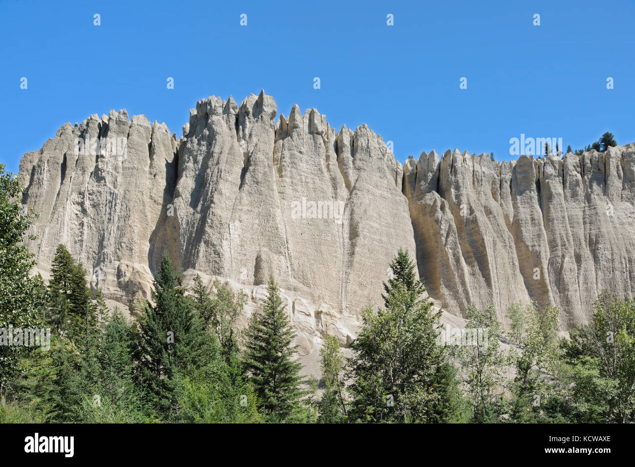Hoodoos in Badlands. Dutch Creek Hoodoos. , Near Fairmont Hot Springs ...