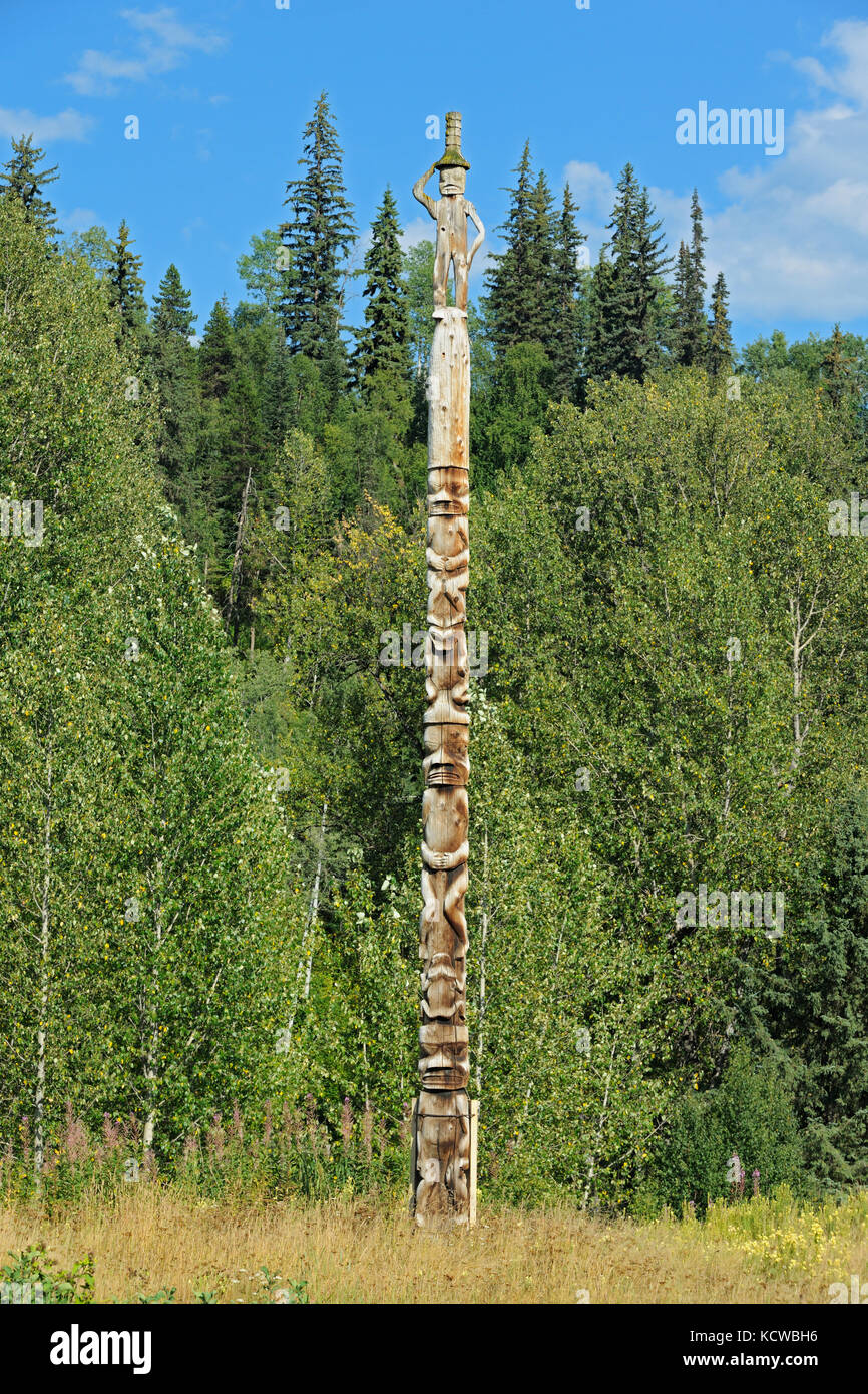 Kitwanga Totem Poles. Gitwangak or Gitwangax. Gitanyow. Gitksan people ...