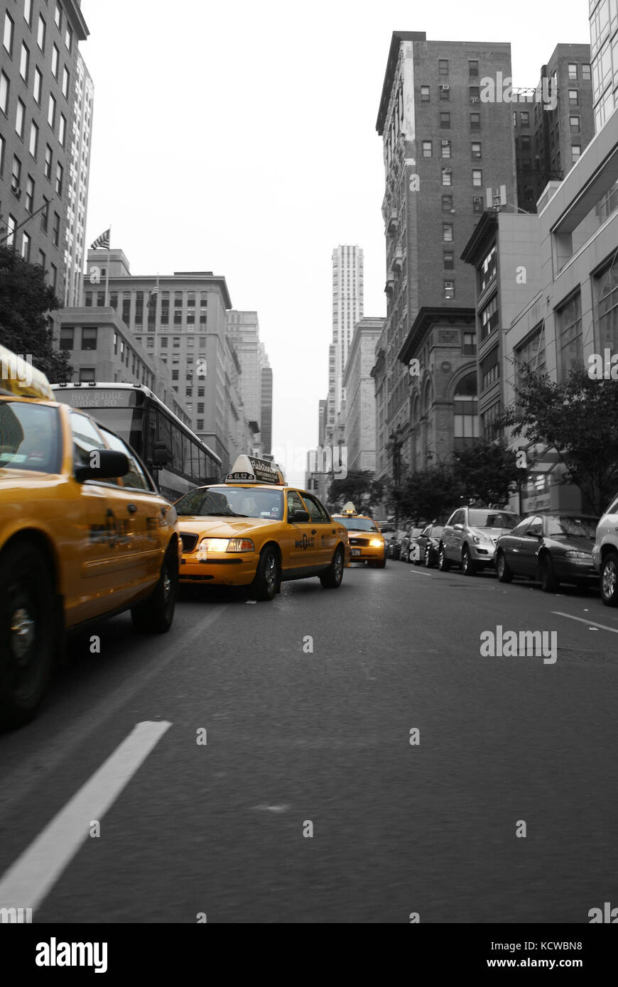 new york yellow cab Stock Photo - Alamy
