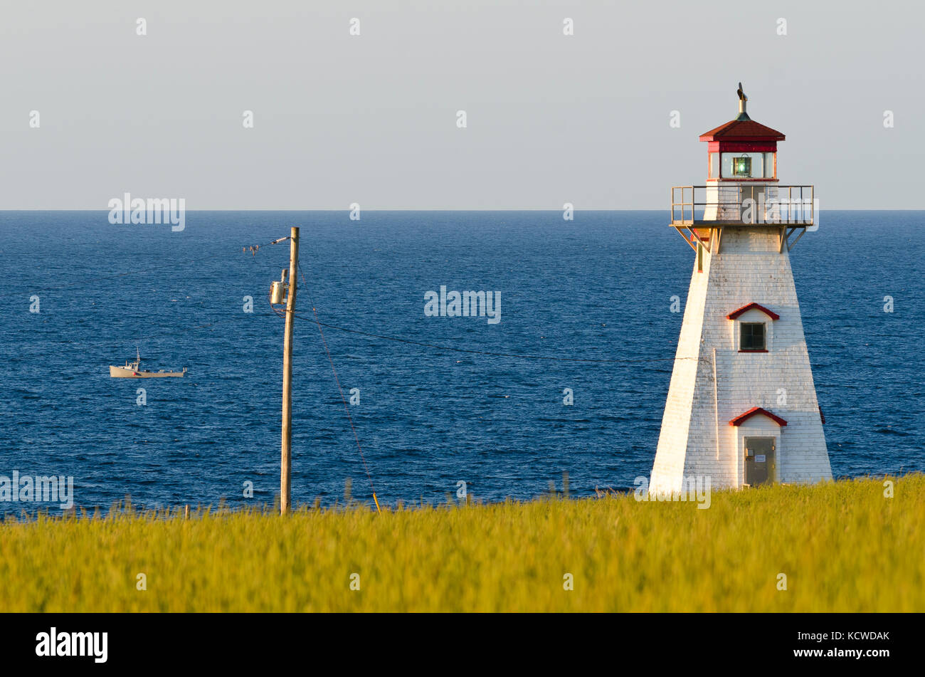 Cape Tryon Lighthouse, Cape Tryon, Prince Edward Island, Canada ...