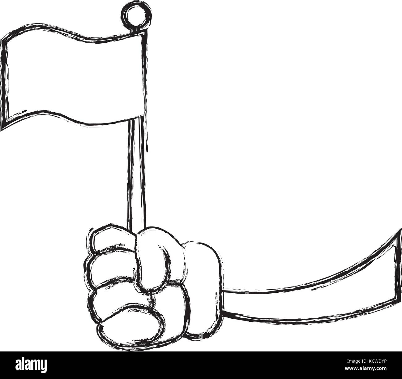 Glove hand with flag Stock Vector Image & Art - Alamy