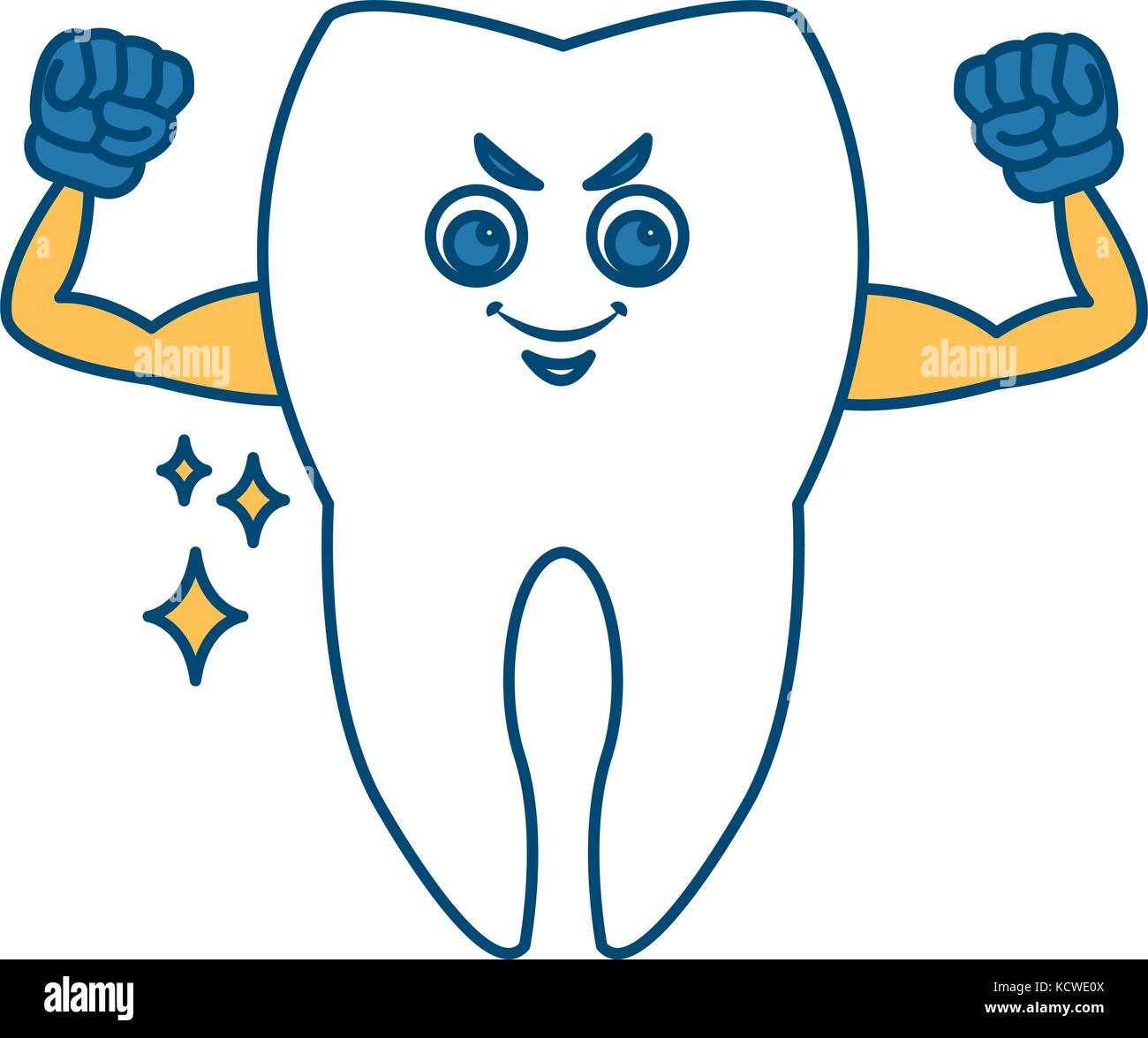 Cute tooth cartoon Stock Vector Image & Art - Alamy