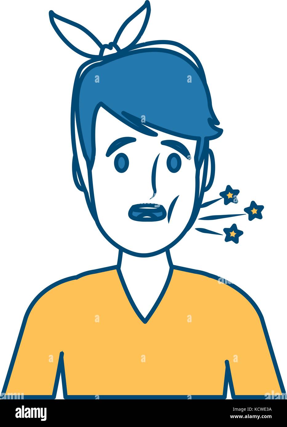 Woman with bad breath Stock Vector Image & Art - Alamy