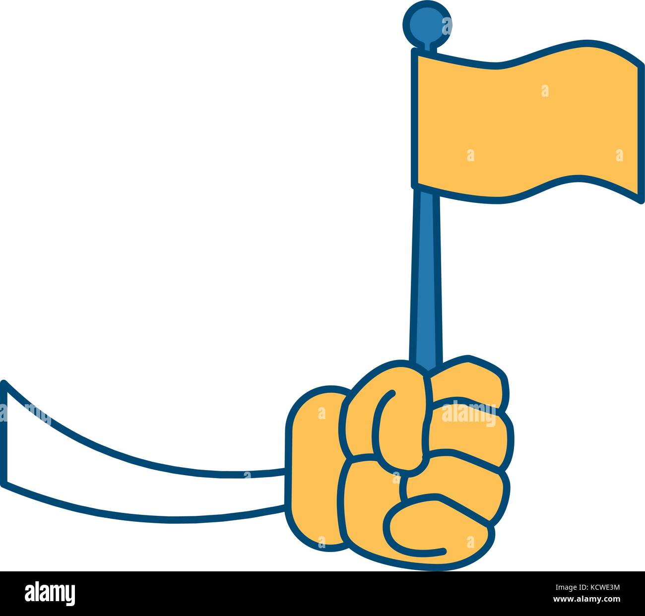 Glove hand with flag Stock Vector Image & Art - Alamy