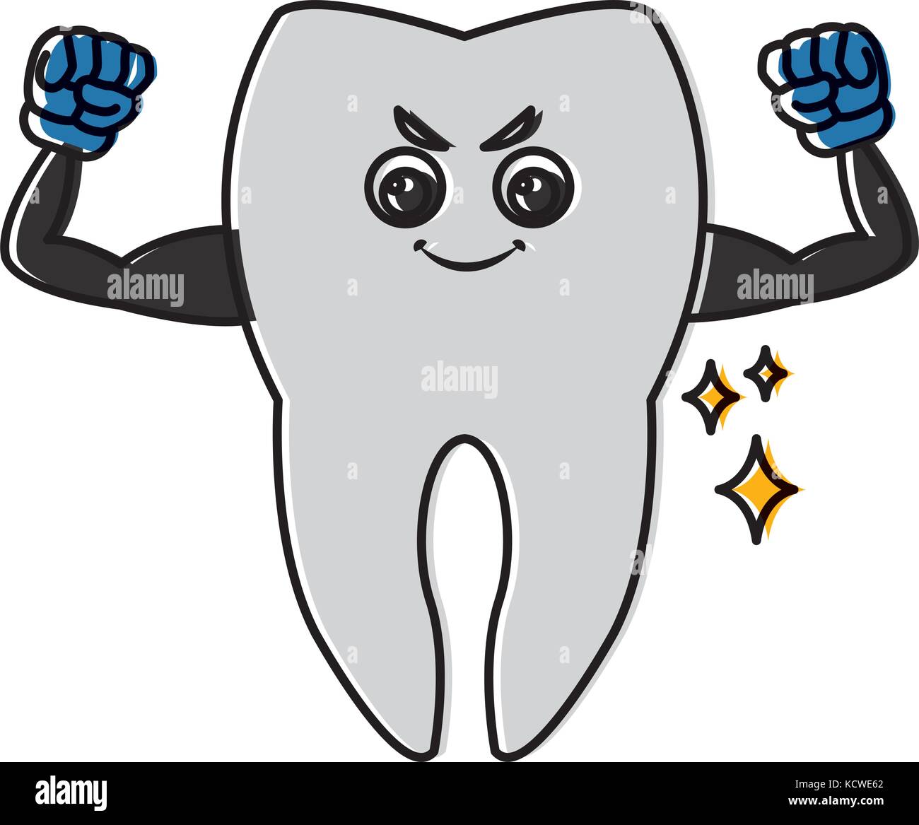 Cute tooth cartoon Stock Vector Image & Art - Alamy