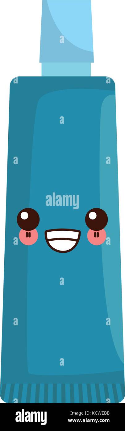 Dental Toothpaste product cute kawaii cartoon Stock Vector Image & Art ...