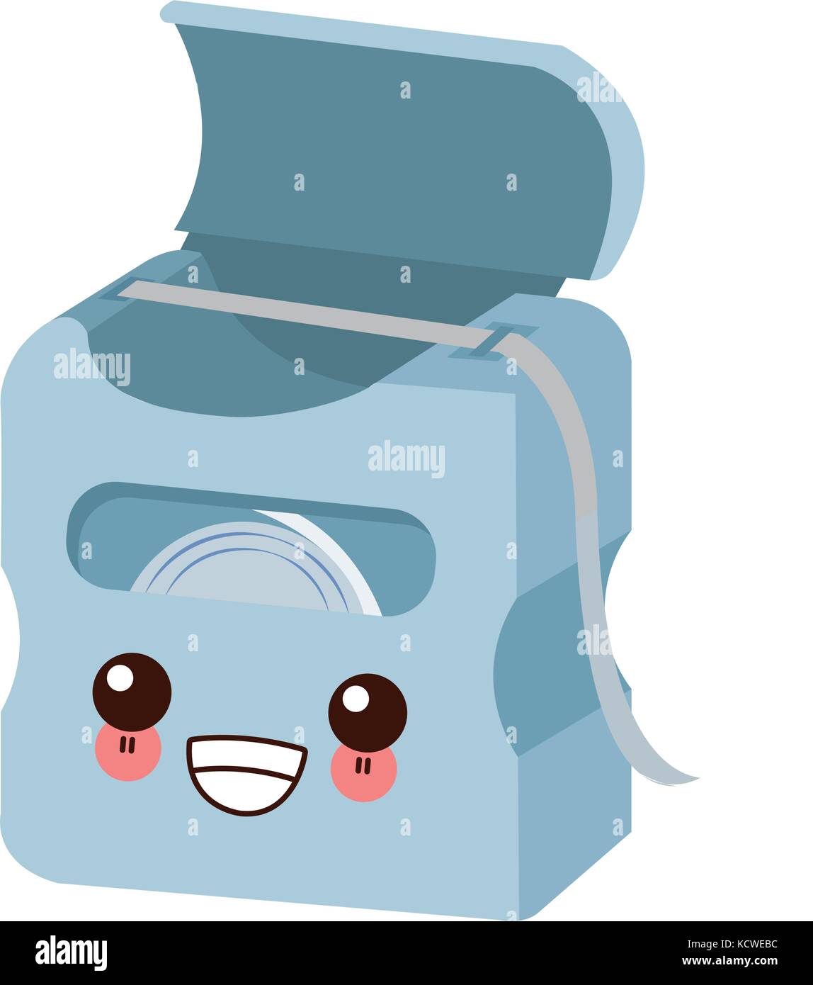 Dental floss isolated cute kawaii cartoon Stock Vector Image & Art - Alamy