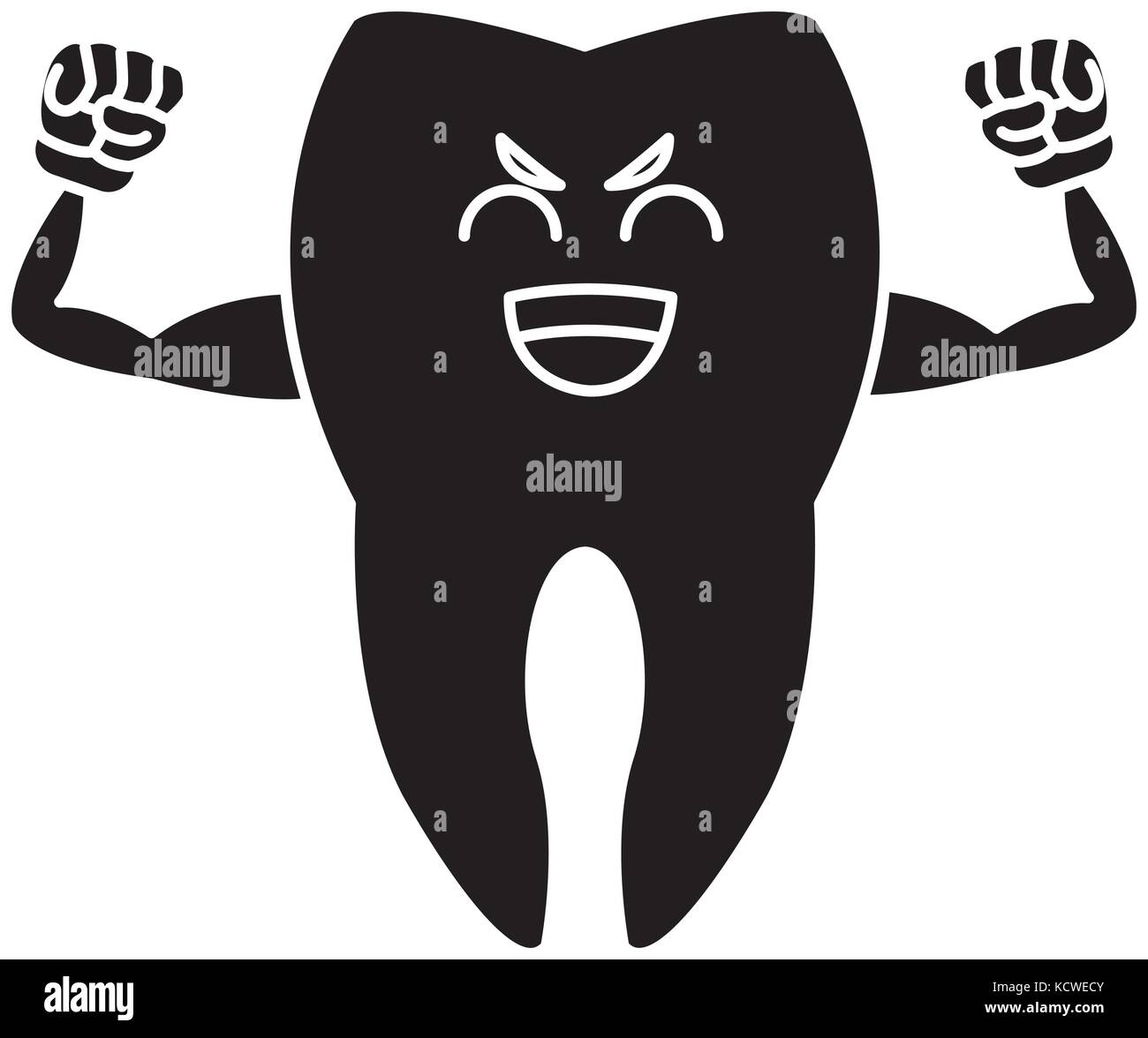 Cute tooth cartoon Stock Vector Image & Art - Alamy
