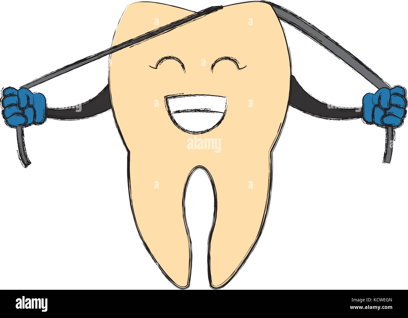 Cute tooth cartoon Stock Vector Image & Art - Alamy