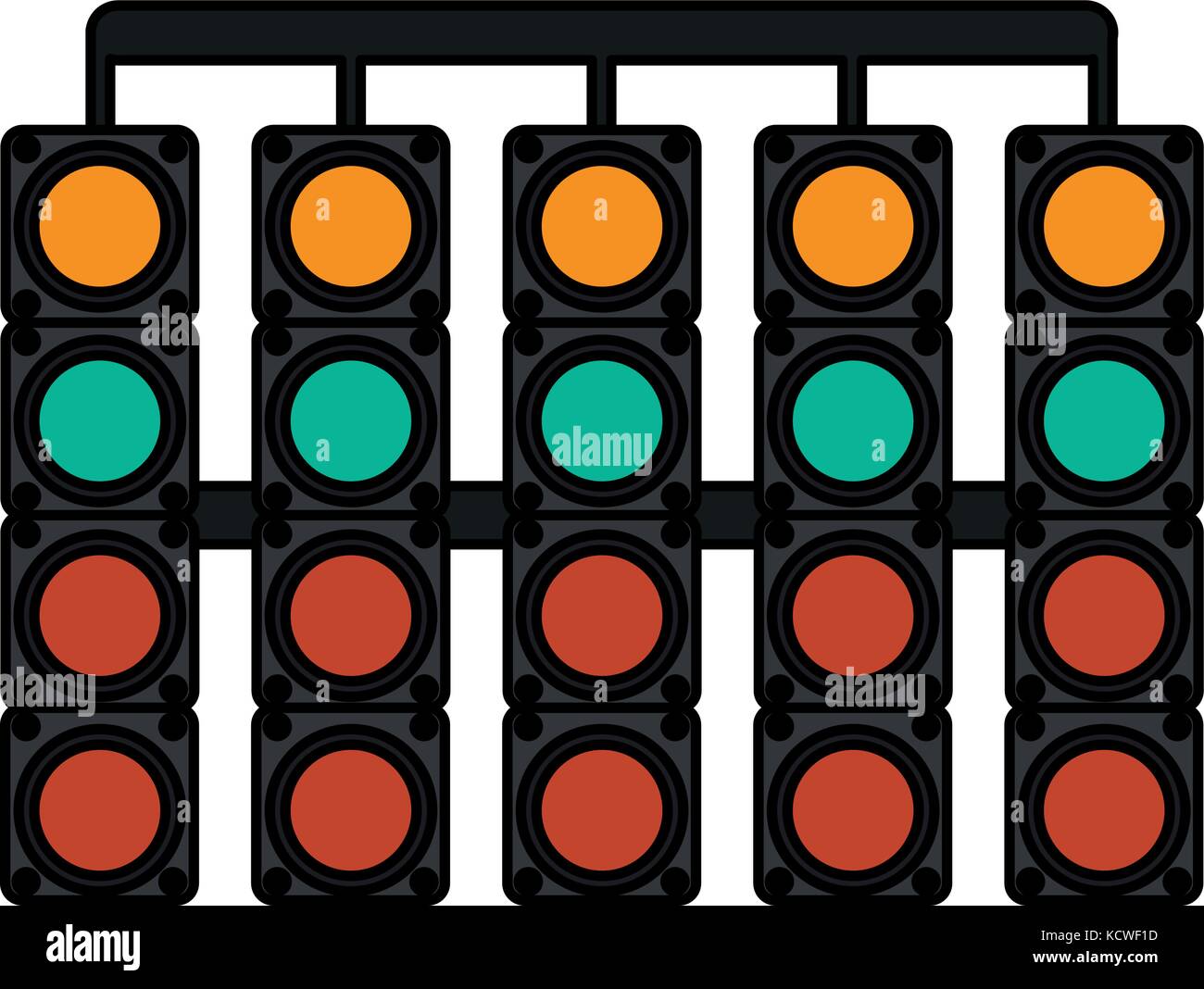 Racing start lights Stock Vector Images - Alamy