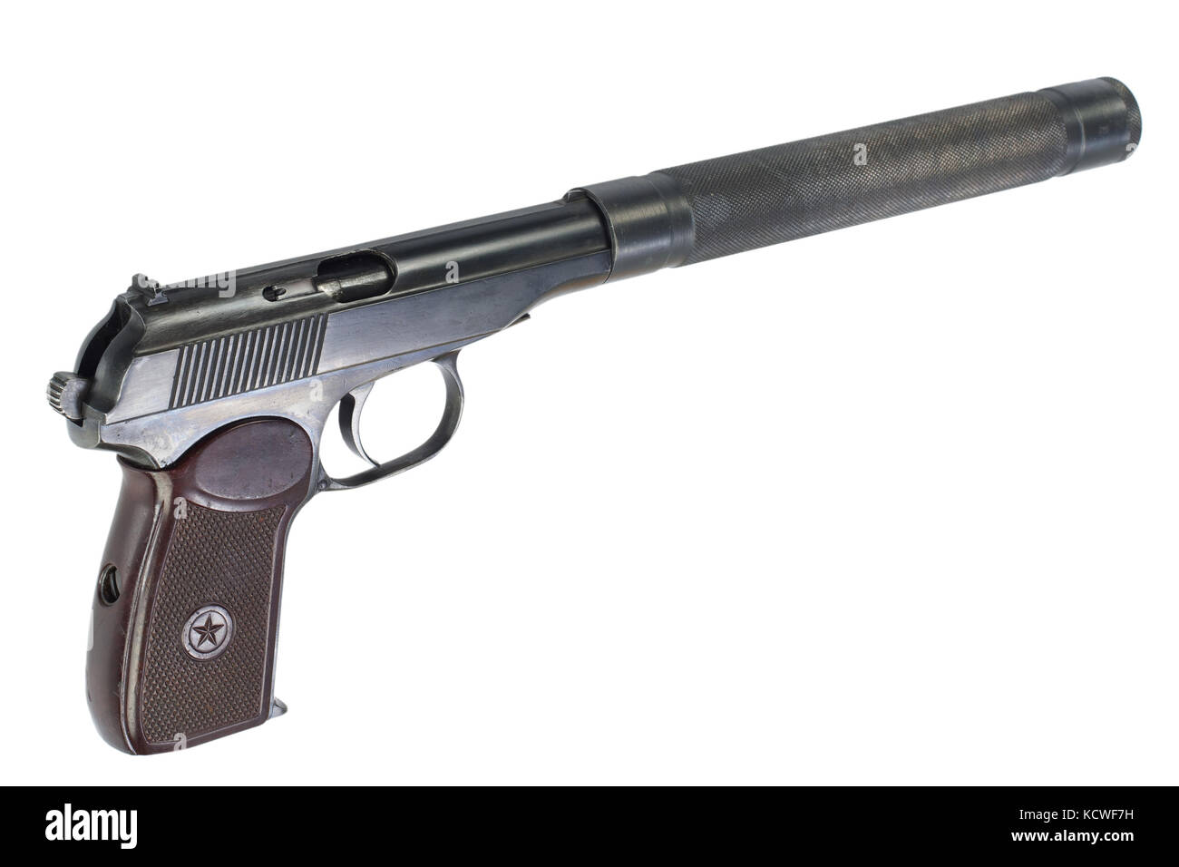 Suppressor on gun barrel Cut Out Stock Images & Pictures - Alamy