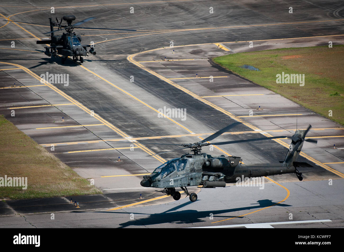 South Carolina Army National Guard AH-64D Apache helicopters from the 1 ...