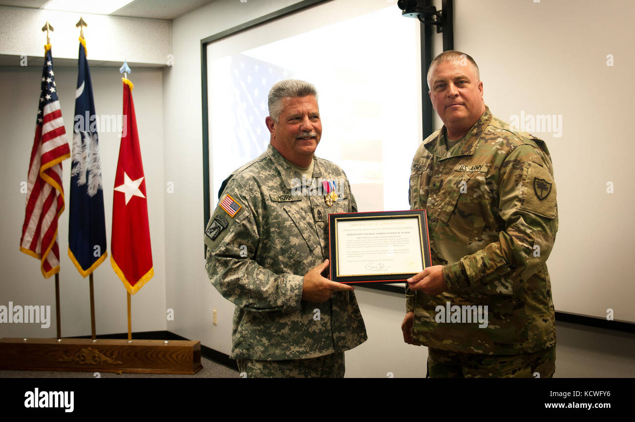 U.S. Army Sgt. Maj. James P. York, Joint Forces Headquarters, South ...
