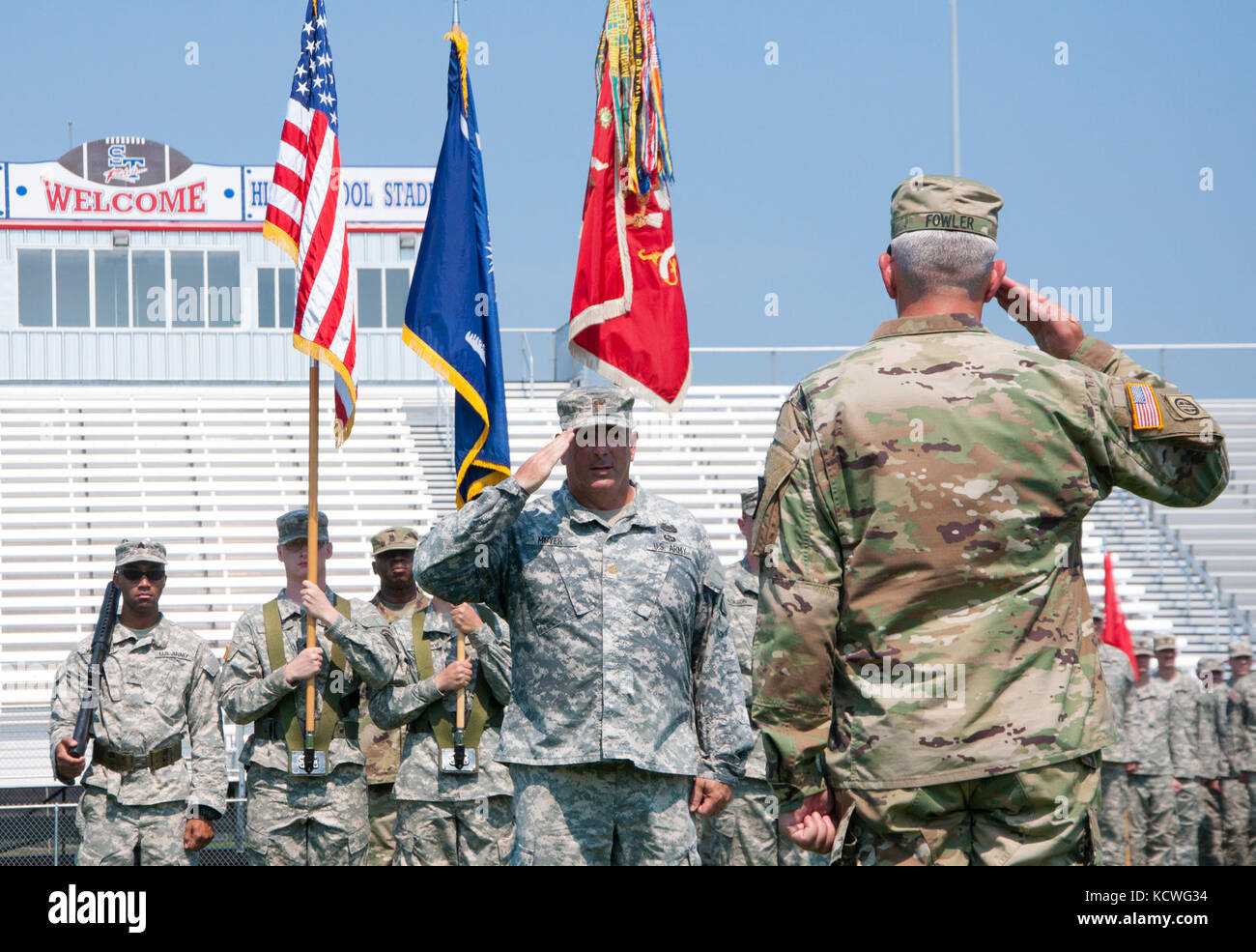 U.S. Army Maj. Christopher Moyer, the executive officer for the 122nd ...