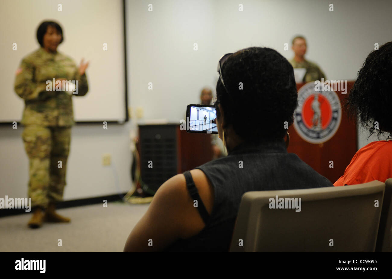 U.S. Army Lt. Col (P) Renita L. Berry, commander of the 218th ...