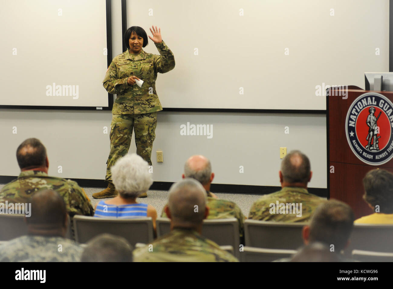 U.S. Army Lt. Col (P) Renita L. Berry, commander of the 218th ...