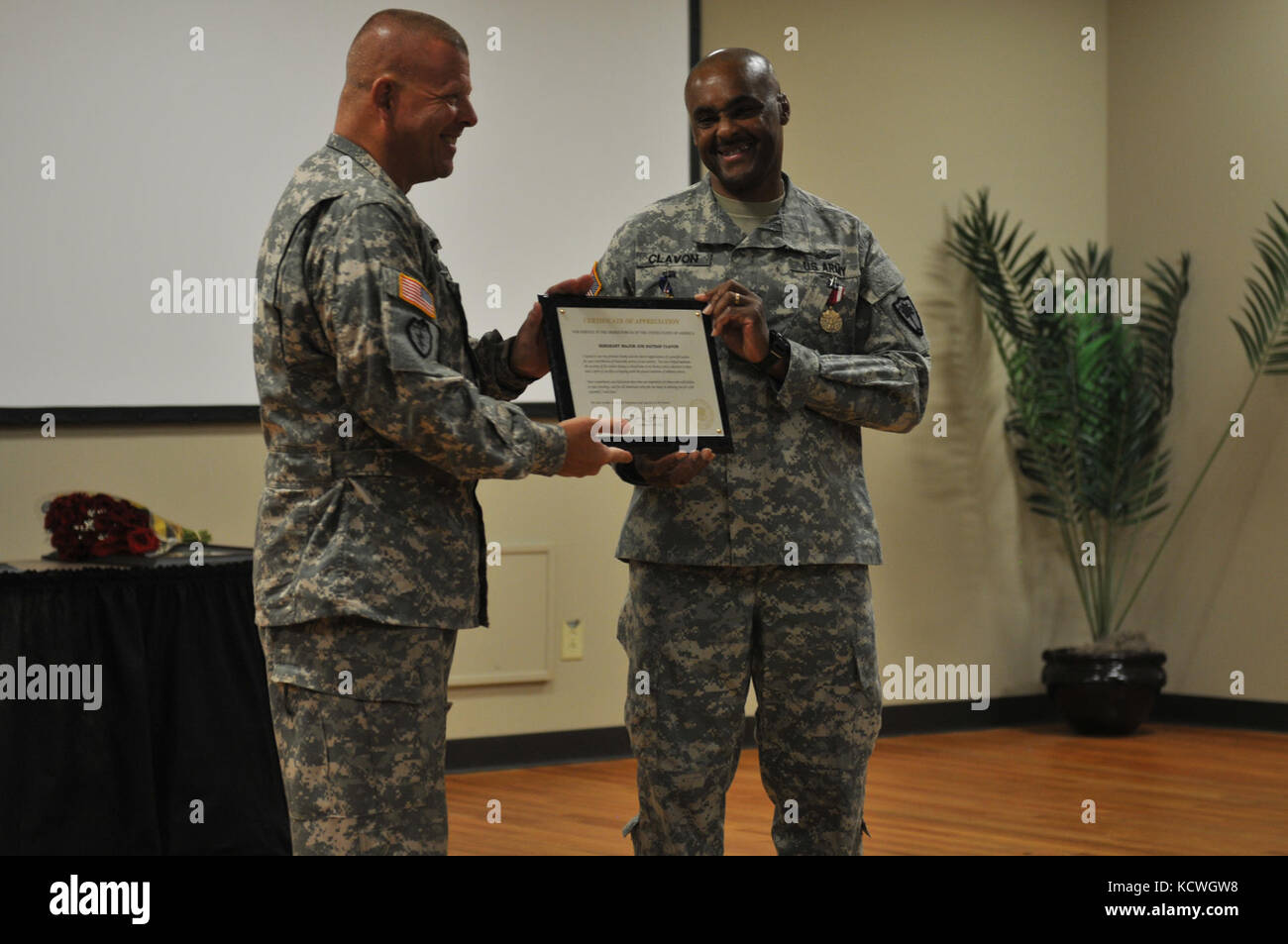 U.S. Army Sgt. Maj. Joe N. Clavon, 351st Aviation Support Battalion ...