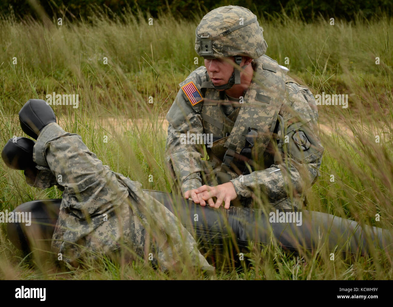 U.S. Army Spc. Michael Lowry, 151st Expeditionary Signal Battalion ...
