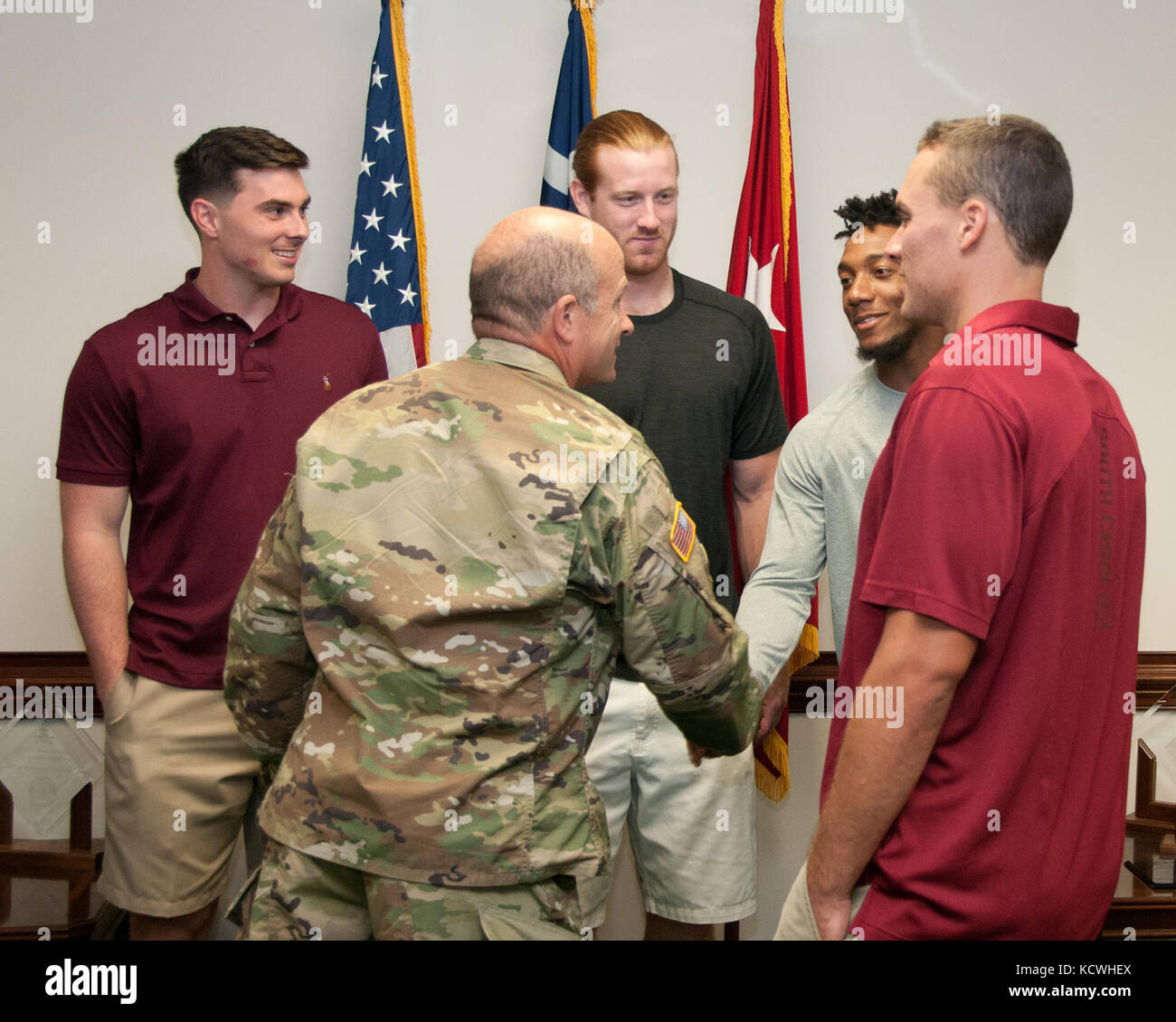 In a friendly display of appreciation between neighbors, members of the ...