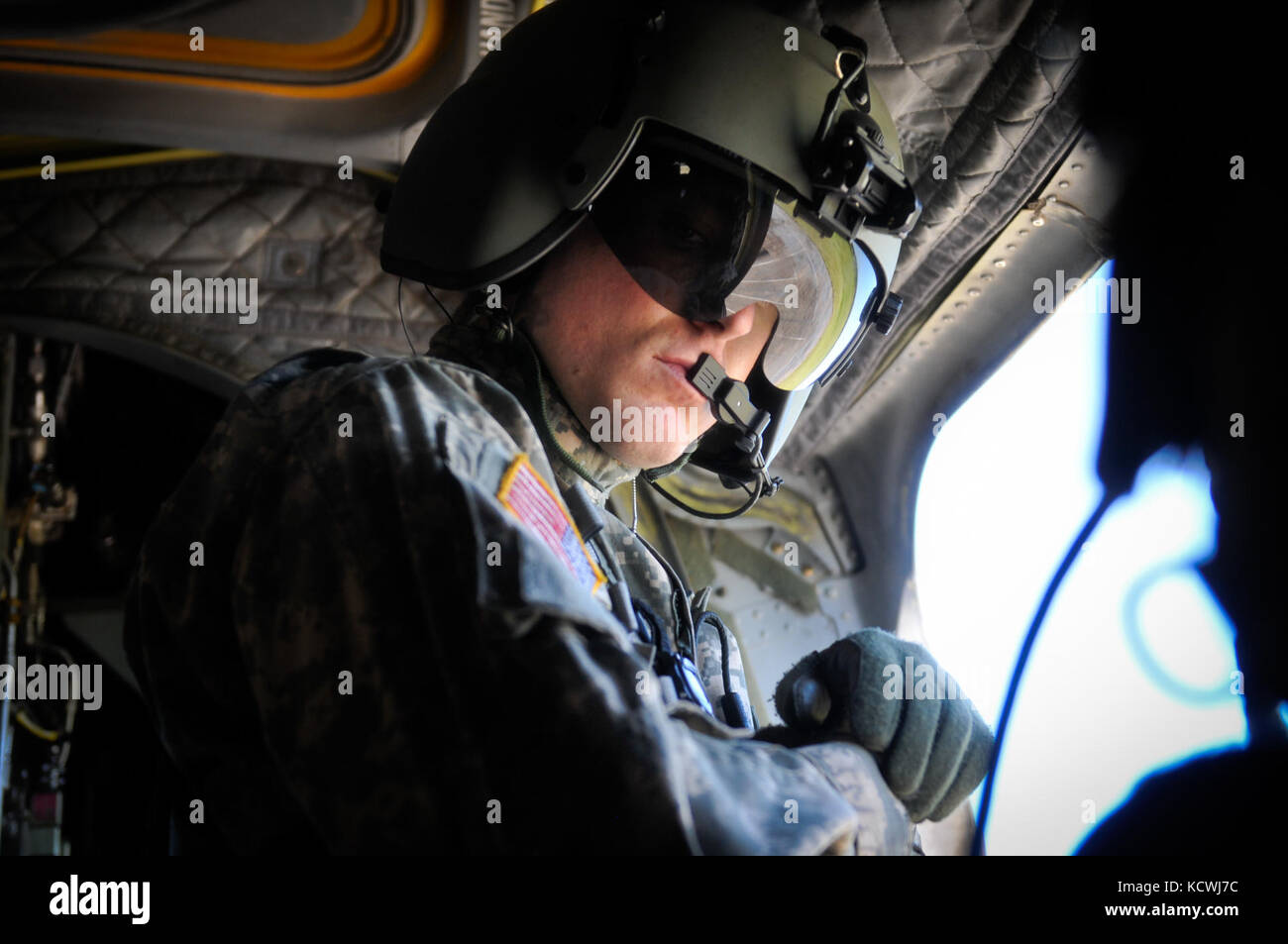 S.C. Army Soldiers perform pre-flight maintenance, test flight, and ...