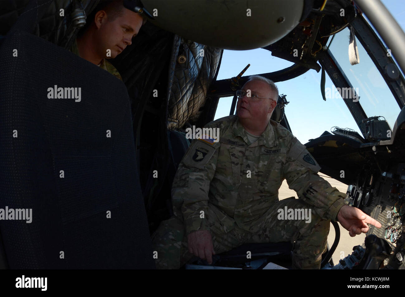 U.S. Army Sgt. Staff Sgt. Robert Griggs, left, and SGT Tommy Hunt, both ...
