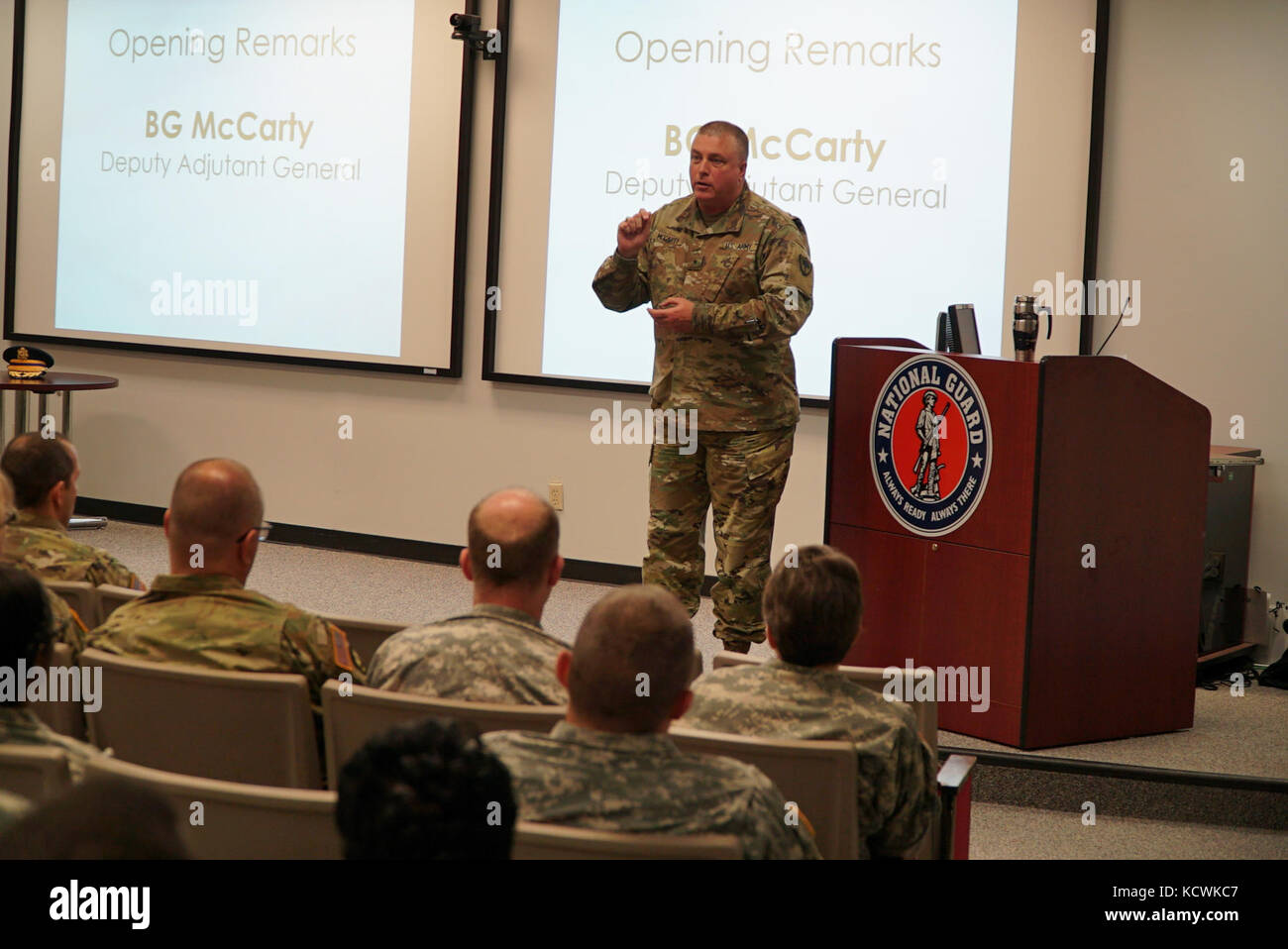 U.S. Army Brig. Gen. R. Van McCarty, Deputy Adjutant General, South ...